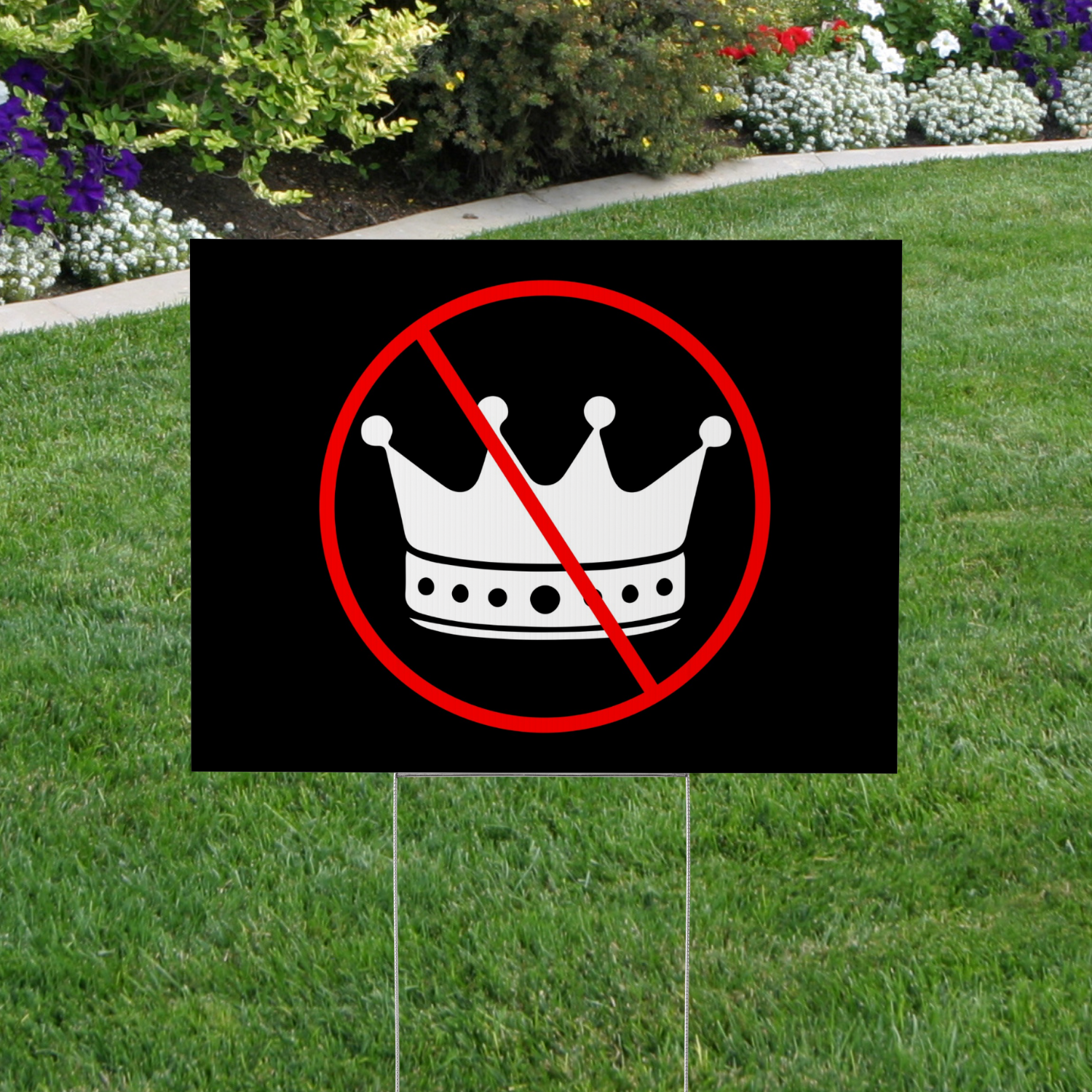 No Kings Yard Sign – Liberal Lawn