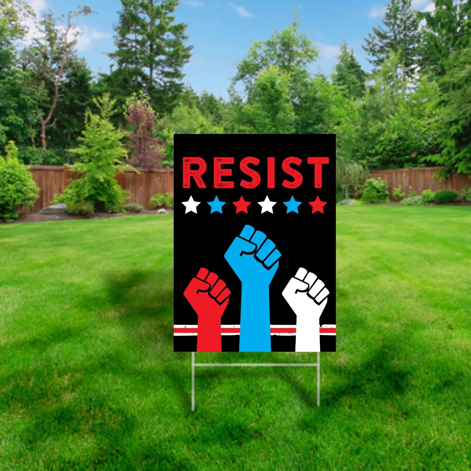 Resist Yard Sign, Anti-Trump – Liberal Lawn